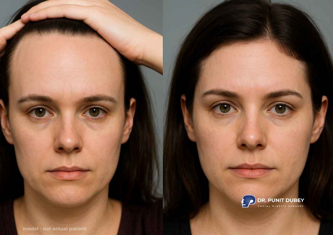 Forehead Reduction Surgery | Hairline Lowering Surgery